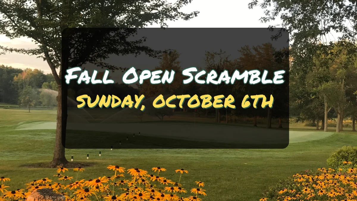 2024 Fall Open Scramble - Muskego Lakes Country Club
